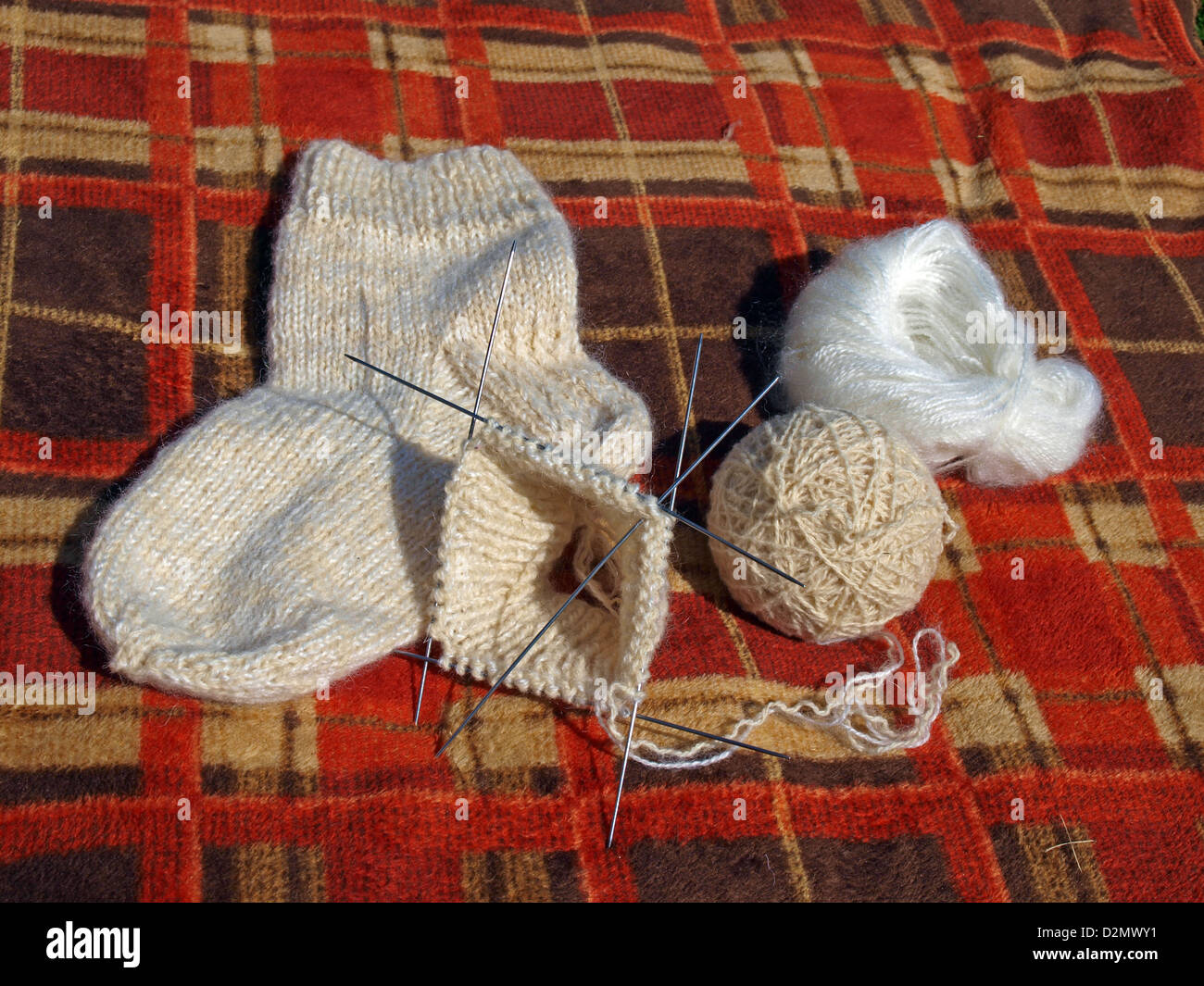 Sock knitting hi-res stock photography and images - Alamy
