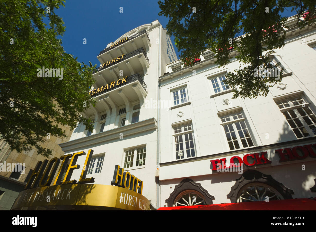 Hotel Furst Bismarck & Block House Restaurant opposite the railway ...