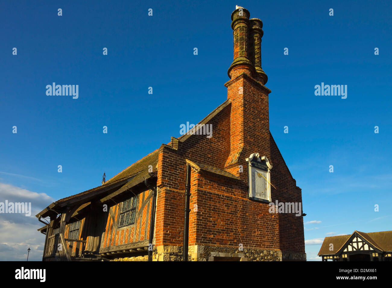 The historic 16thC Moot Hall, a Grade I listed building, formerly a ...