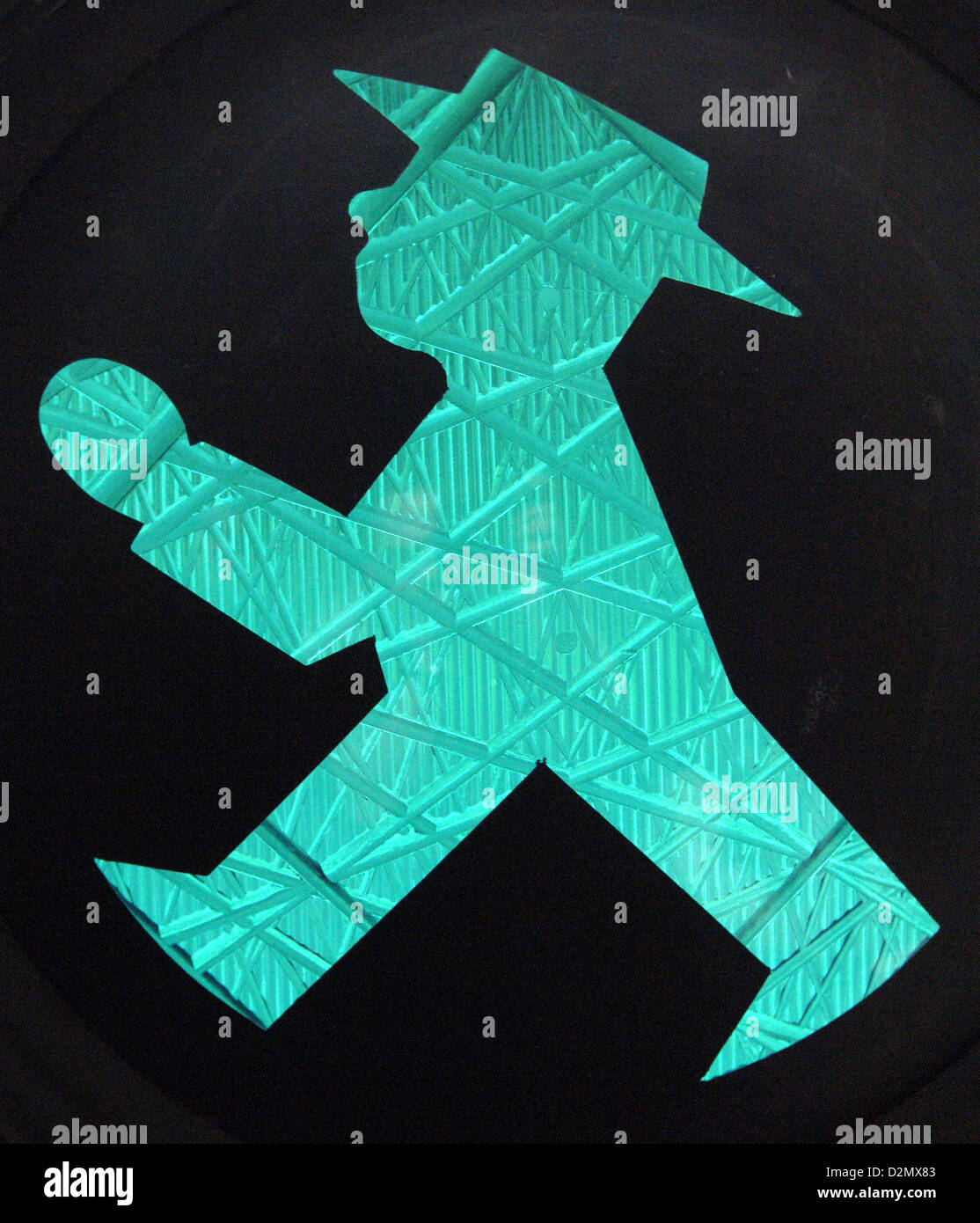 A green Ampelmännchen is pictured in Leipzig, Germany, 06 June 2005 ...