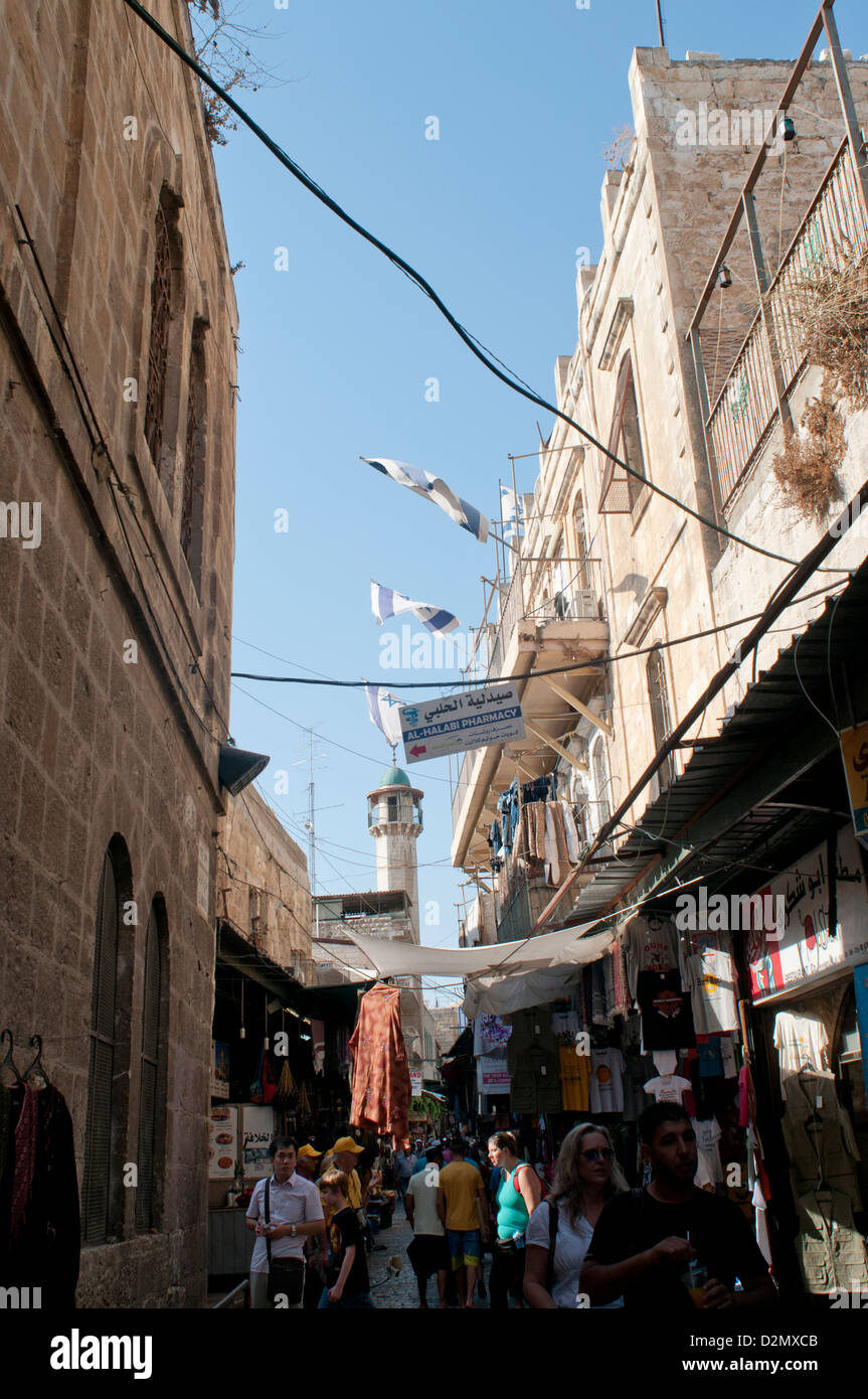 Jerusalem old City. Inside the Mislim quarter Stock Photo - Alamy