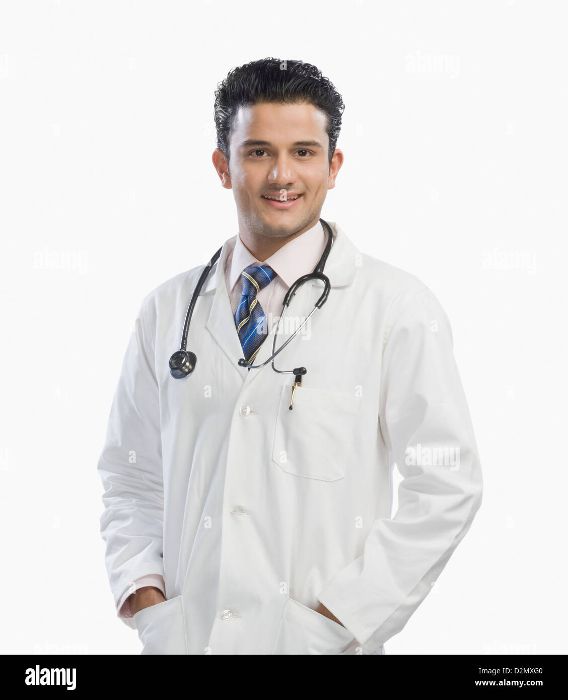 Portrait of a doctor smiling Stock Photo - Alamy