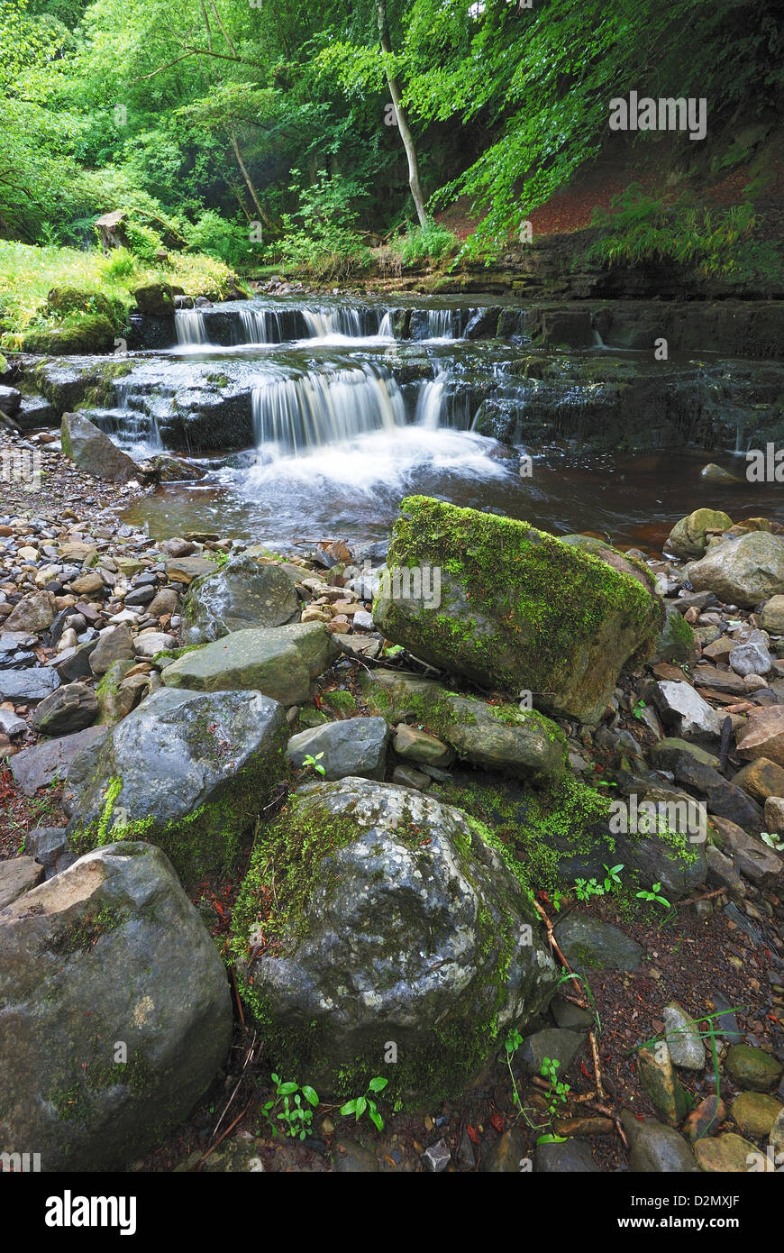Waterfall in Swaledale in the Yorkshire Dales, UK Stock Photo - Alamy
