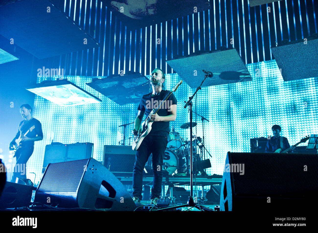 Radiohead performing live at the O2 in London, United Kingdom on 8 ...