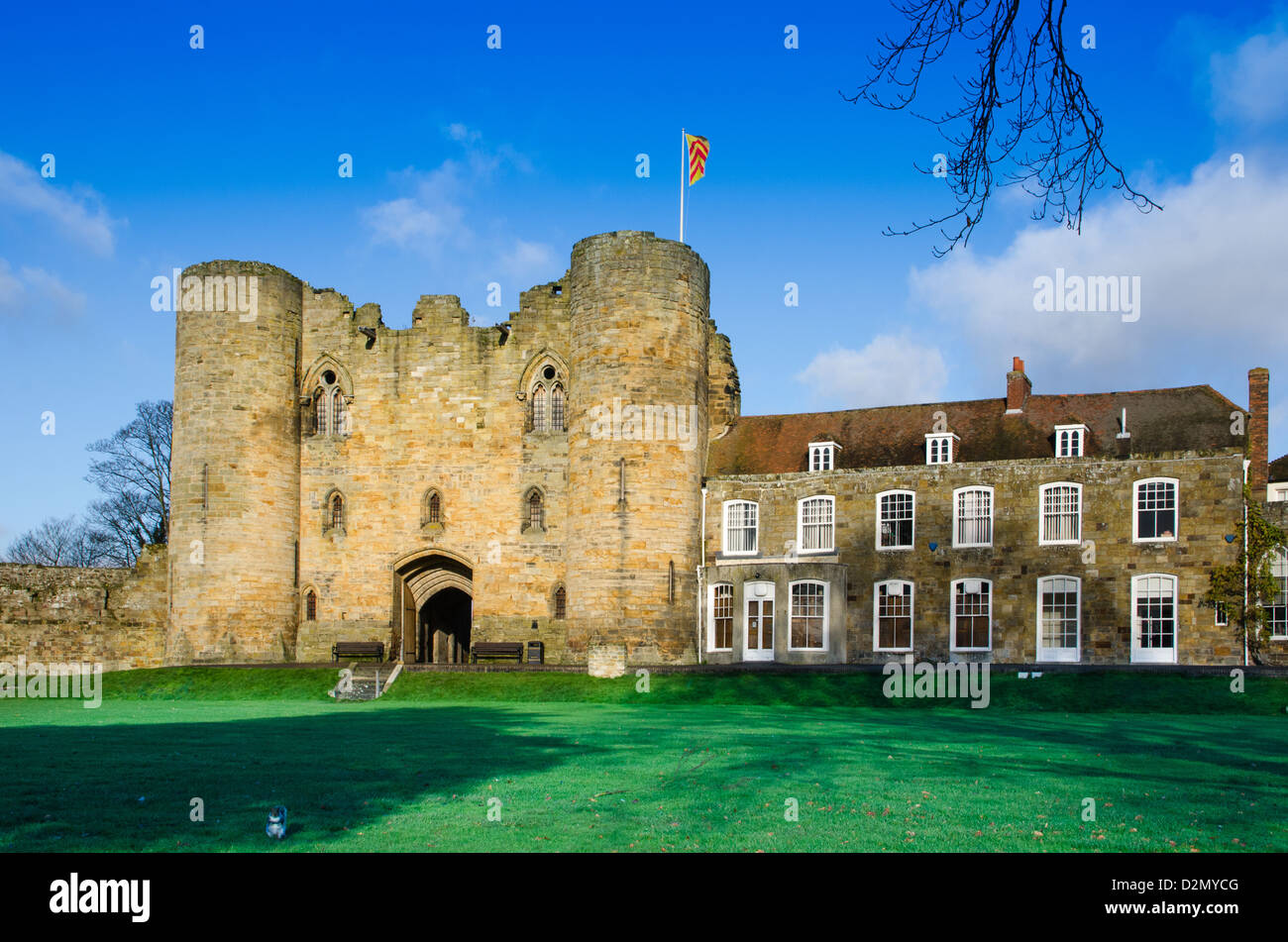 Tonbridge Castle in Kent. UK Stock Photo - Alamy