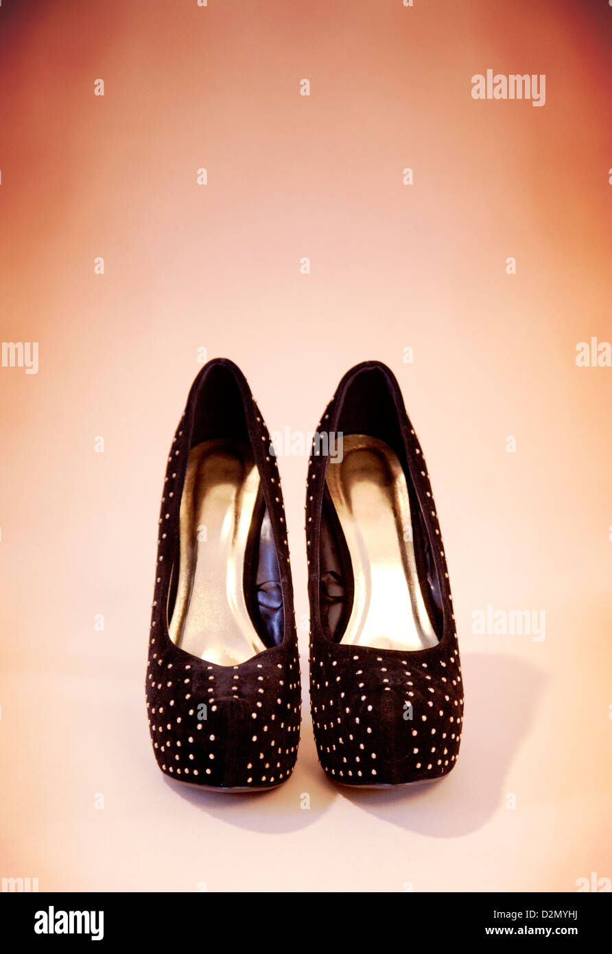 Black studded heels hi-res stock photography and images - Alamy
