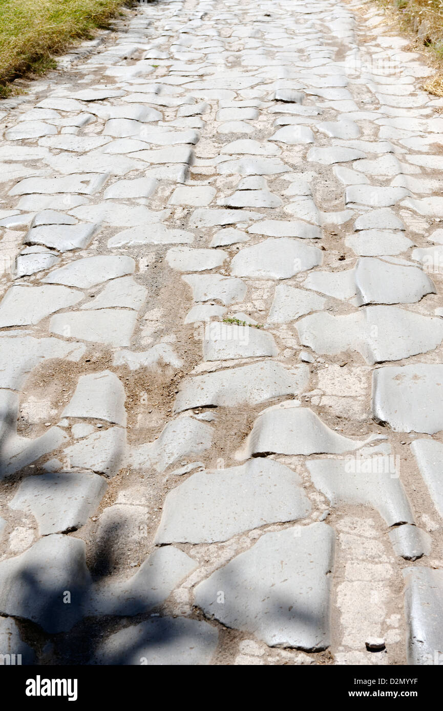 Italy. Image of the ancient Roman road The Appian Way (Via Appia Antica ...