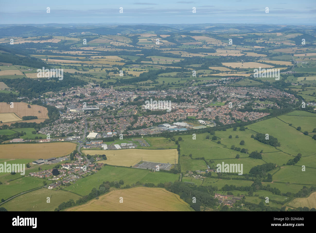 Ludlow aerial hi-res stock photography and images - Alamy