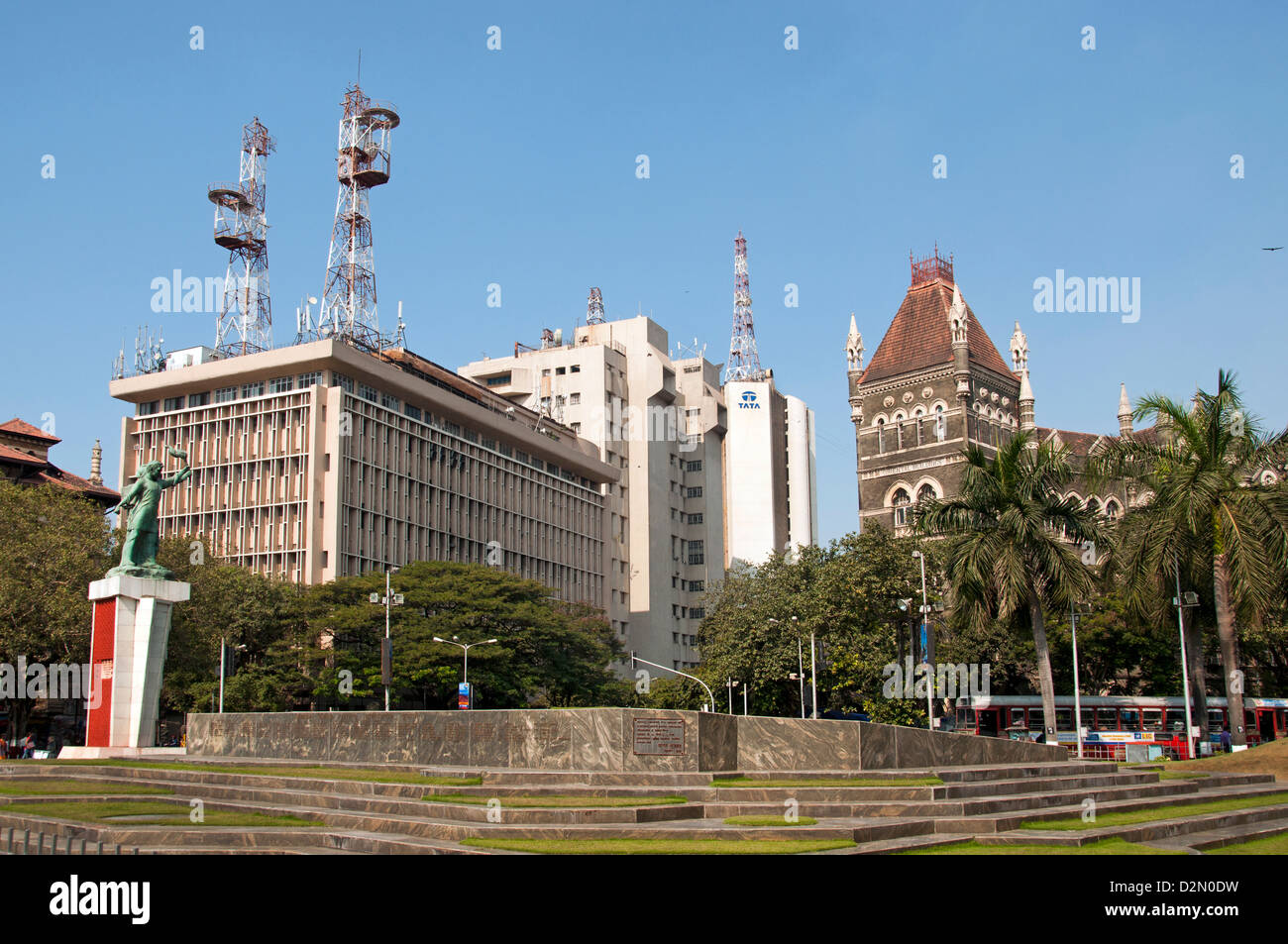 Mumbai Fort ( Bombay ) India Flora Fountain Mahatma Gandhi - MG Road ...
