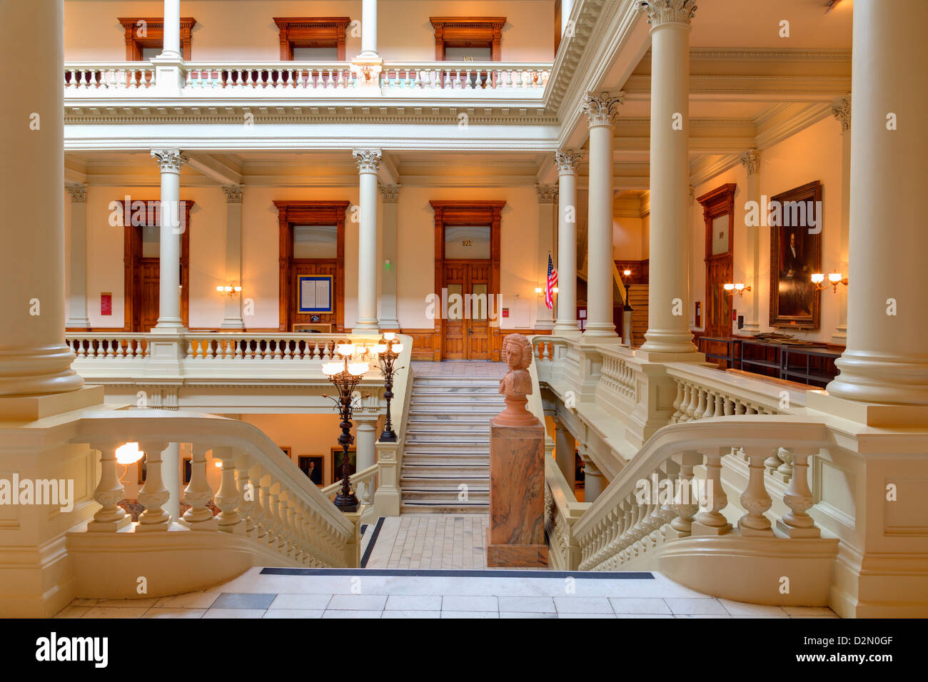 North Atrium in the Georgia State Capitol, Atlanta, Georgia, United ...