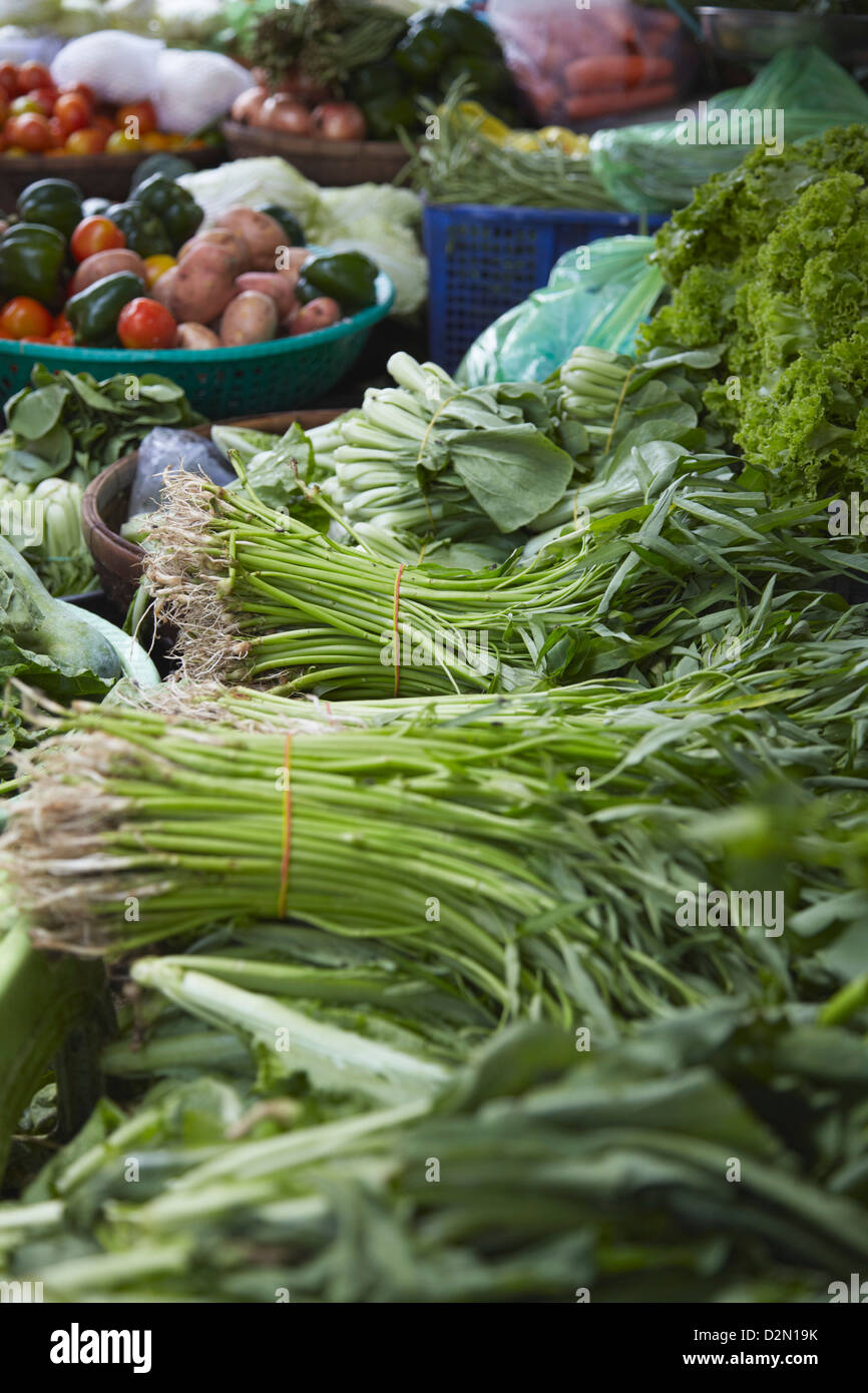 Vegetables at market, Phnom Penh, Cambodia, Indochina, Southeast Asia ...