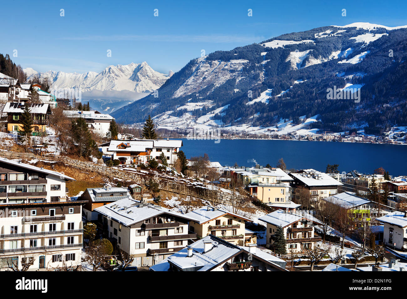 Zell am See panorama, Pinzgau, Austria Stock Photo - Alamy