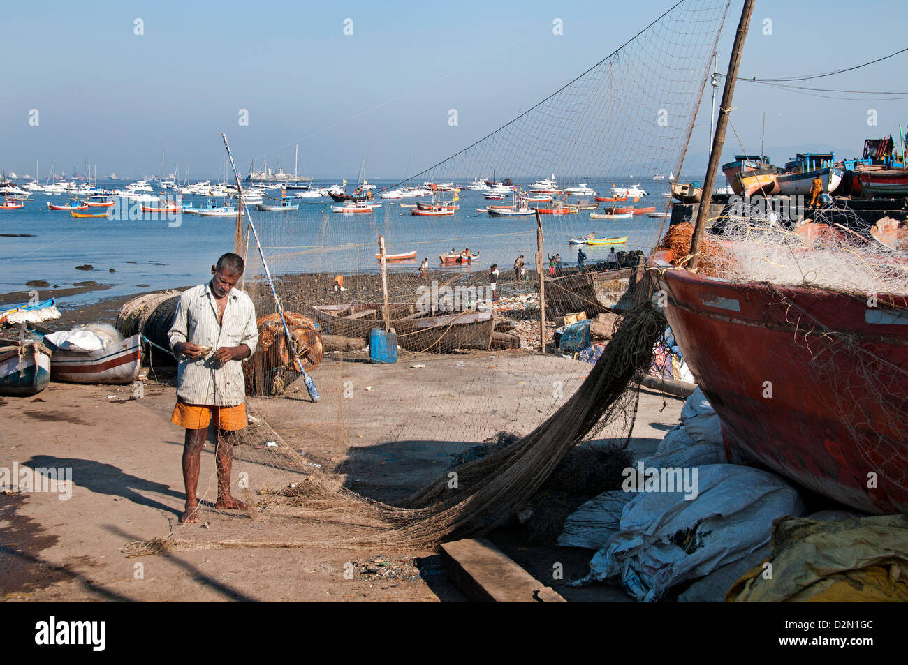 Mumbai ( Bombay ) Colaba Fishing Village Kolinagar 1 km south of ...
