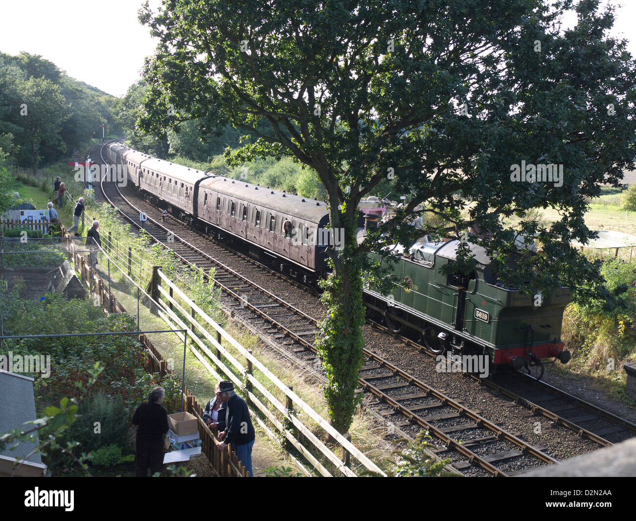 Locomotive number 5619 at Weybourne on the North Norfolk railway Stock ...