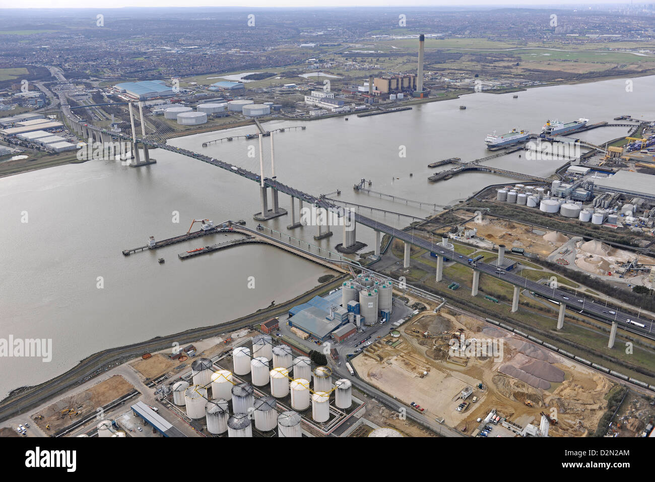 Queen elizabeth bridge thurrock hi-res stock photography and images - Alamy