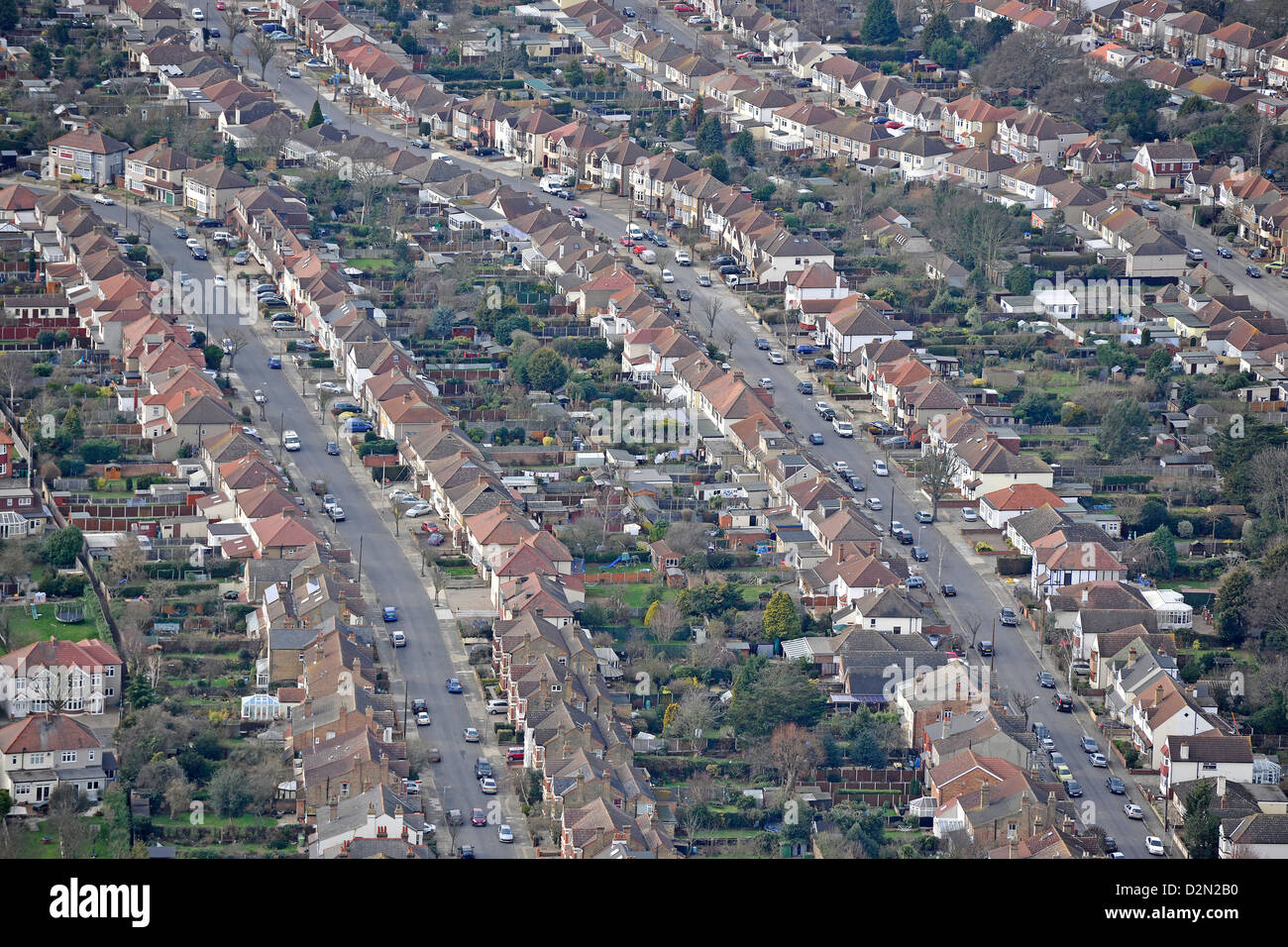 Suburban semi detached detached housing hi-res stock photography and ...