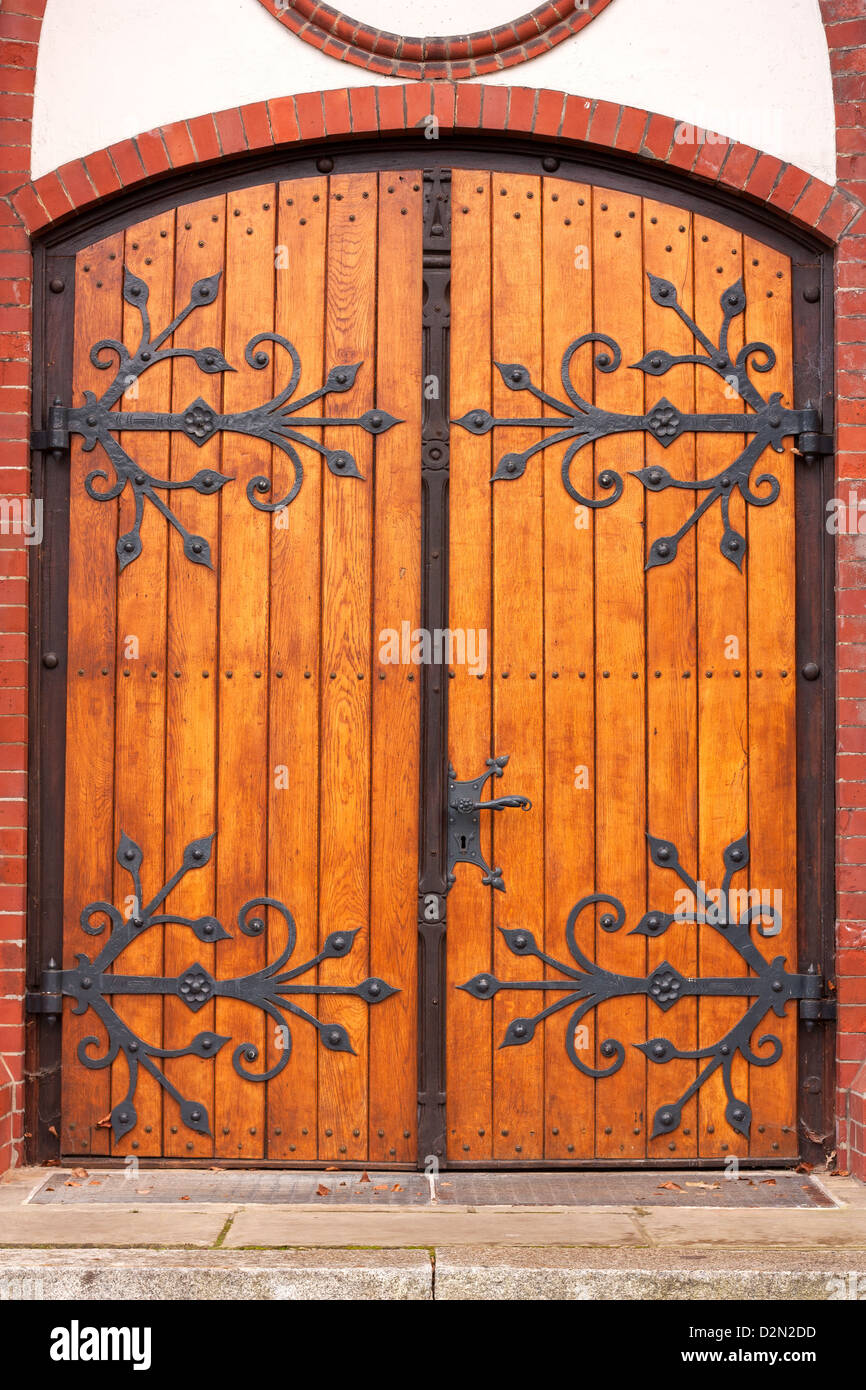 Front entrance door of Evangelisch Lutherische Christuskirche in ...