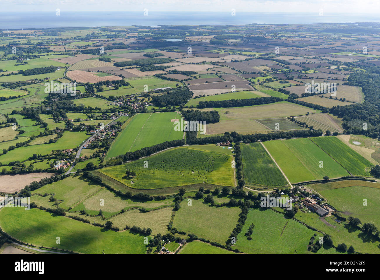 Rural britain village aerial hi-res stock photography and images - Alamy
