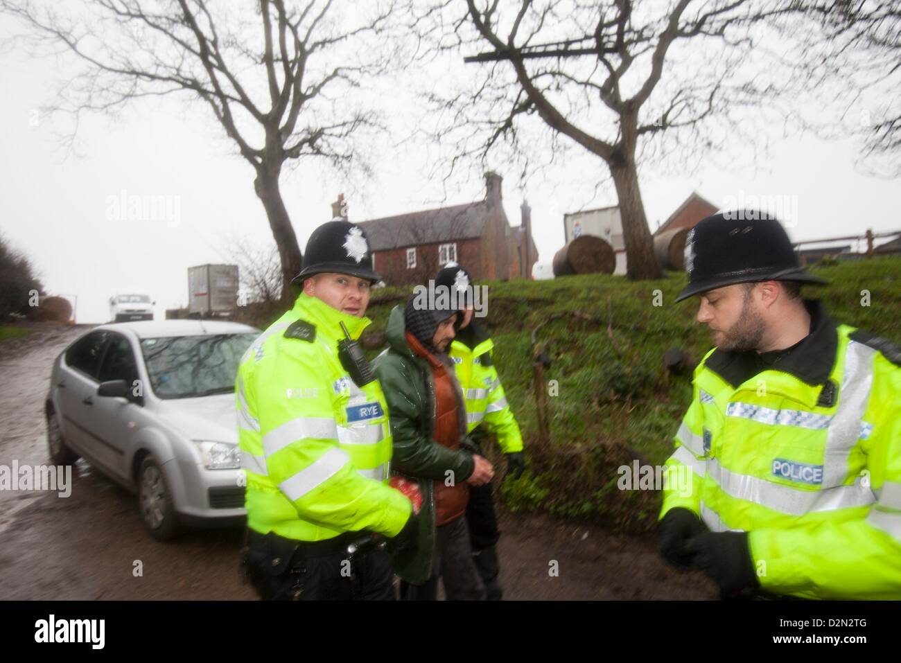 Combe Haven Bexhill, Hastings, UK. 29th January 2013. Evictions at the ...