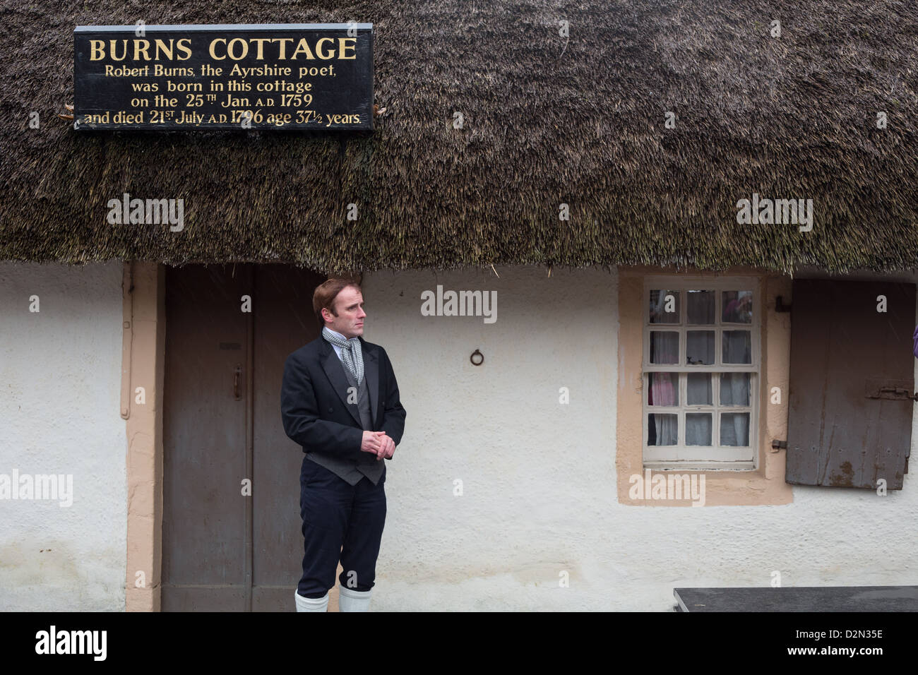birthday celebrations of Robert Burns, Scottish poet, at the Burns ...