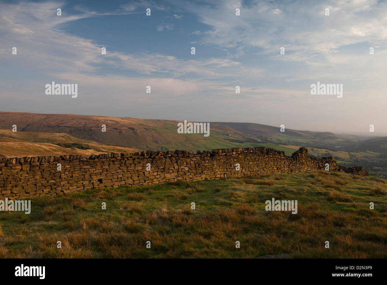 View from Standedge above Castleshaw looking towards Saddleworth Moor ...