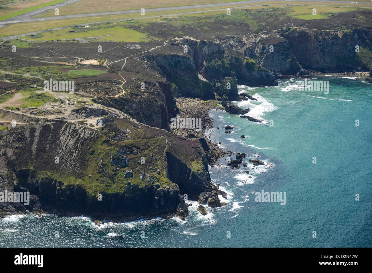 aerial photograph of cliffs with the coast line Stock Photo - Alamy