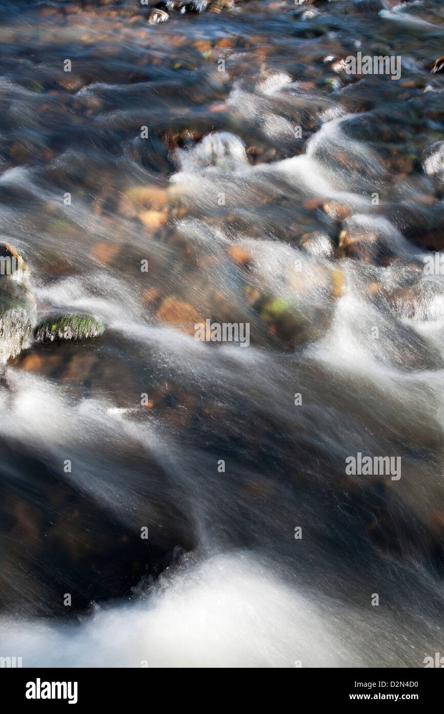 Fast flowing water in a Pennine river Stock Photo - Alamy
