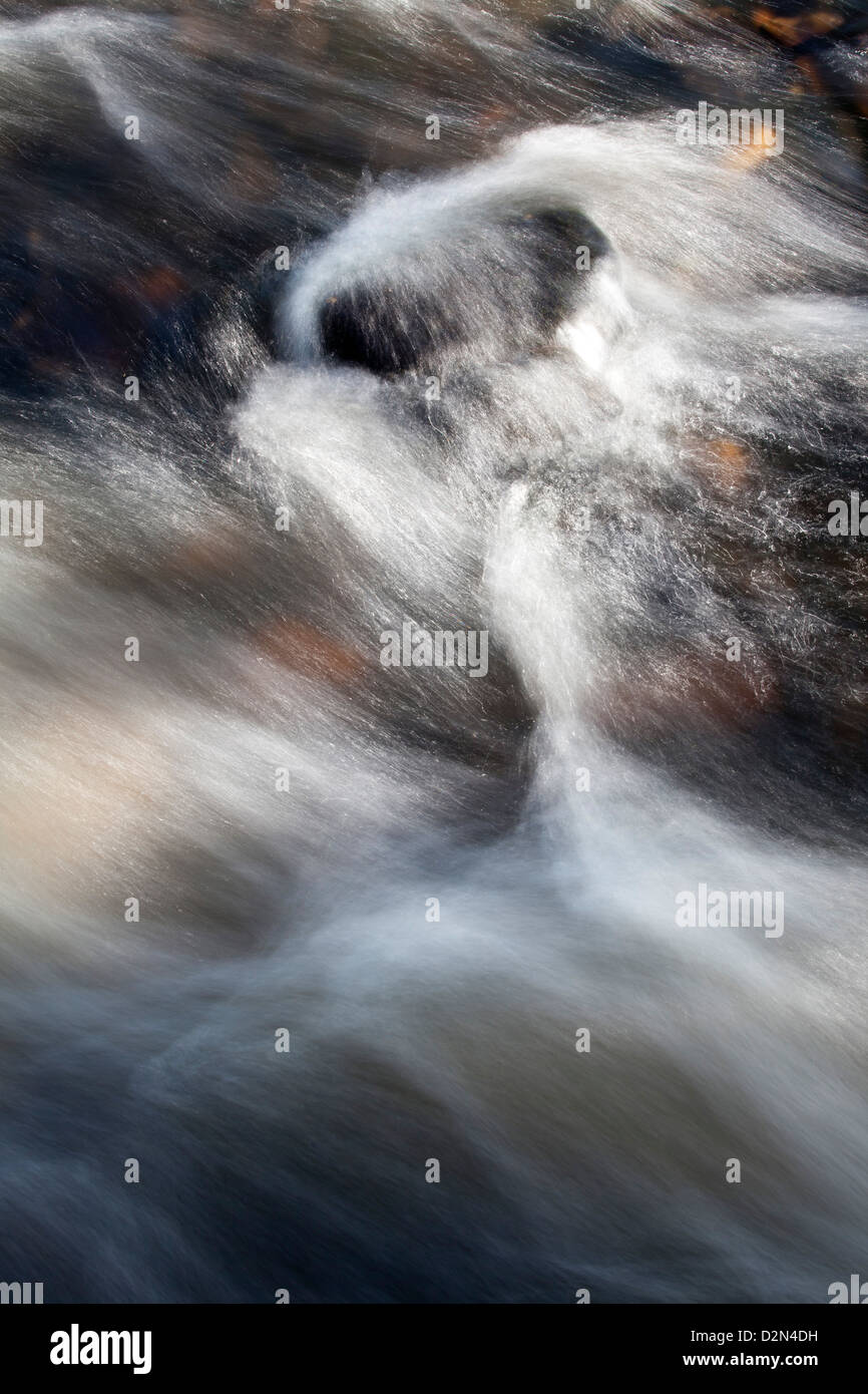Fast flowing water in a Pennine river Stock Photo - Alamy