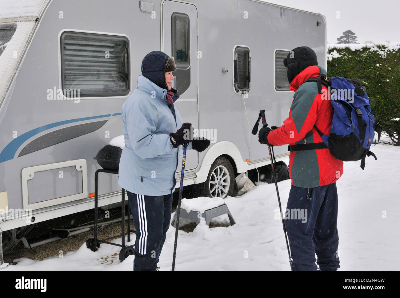 Winter caravaning hi-res stock photography and images - Alamy