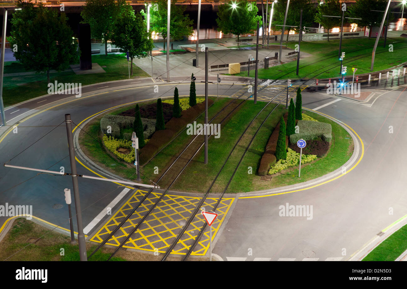 Nighttime tram hi-res stock photography and images - Alamy