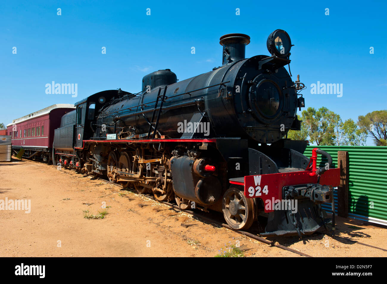 The Ghan in the Ghan Heritage Museum, Alice Springs, Northern Territory ...
