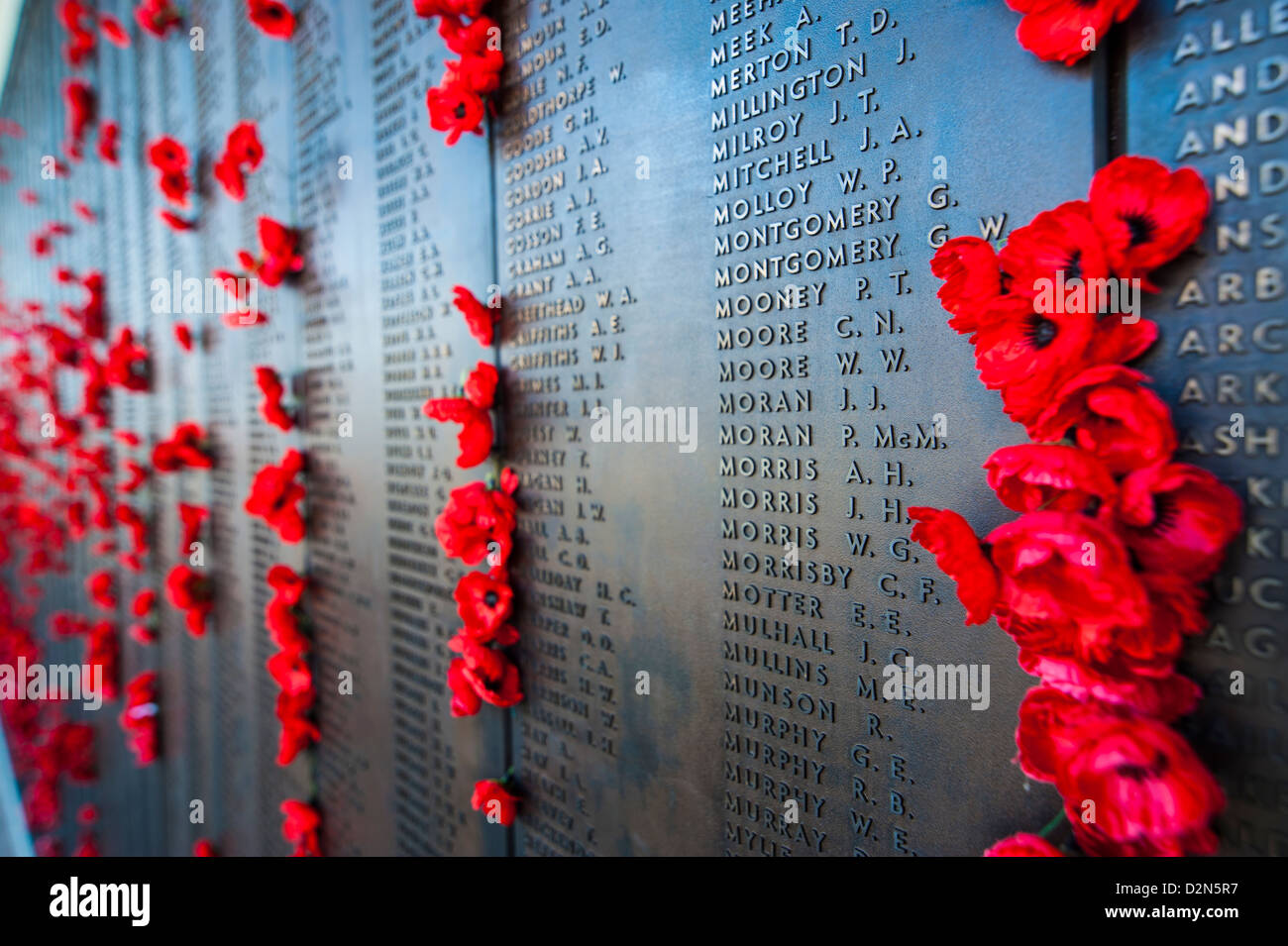 Roll of Honour at the Australian War Memorial, Canberra, Australian ...