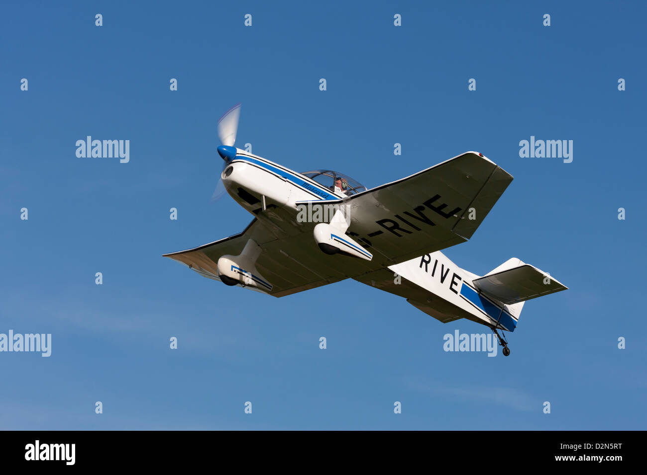 Jodel D153 Mascaret G-RIVE in flight taking-off from Breighton Airfield ...