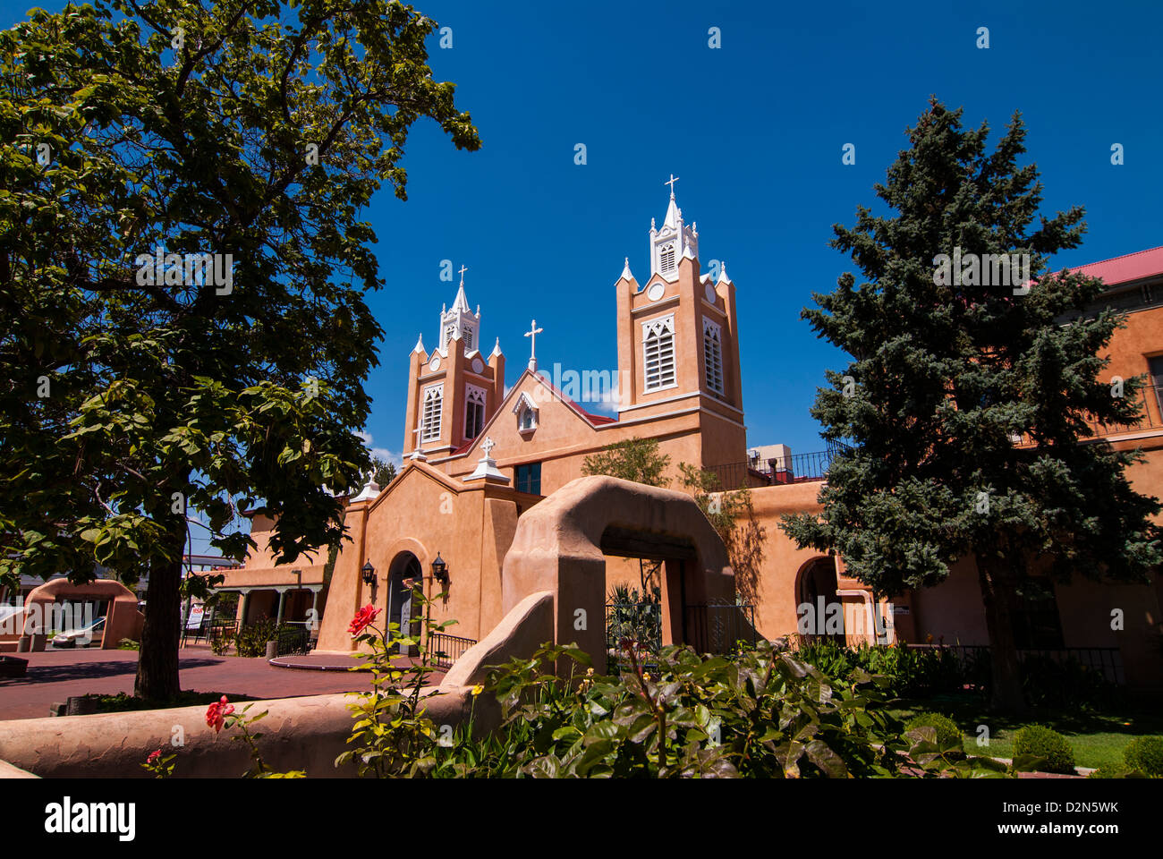 Adobe church in Albuquerque, New Mexico, United States of America ...