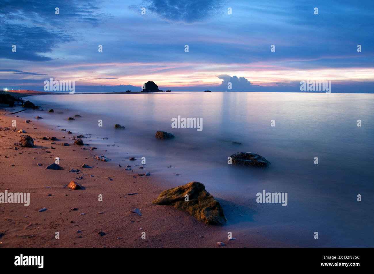 Seascape at Sunset Stock Photo - Alamy