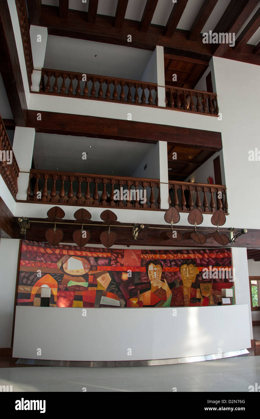 Hotel reception, kerala, India Stock Photo - Alamy