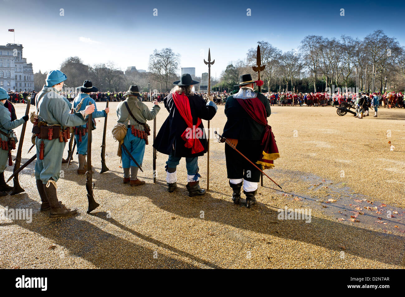 The English Civil War Society commemorate the execution of King Charles ...