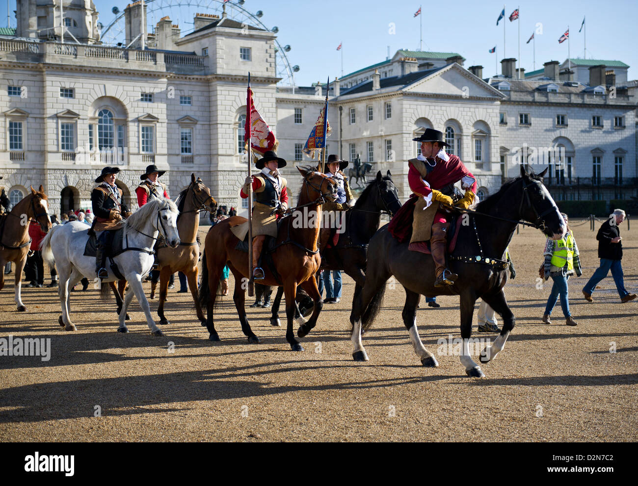The English Civil War Society commemorate the execution of King Charles ...