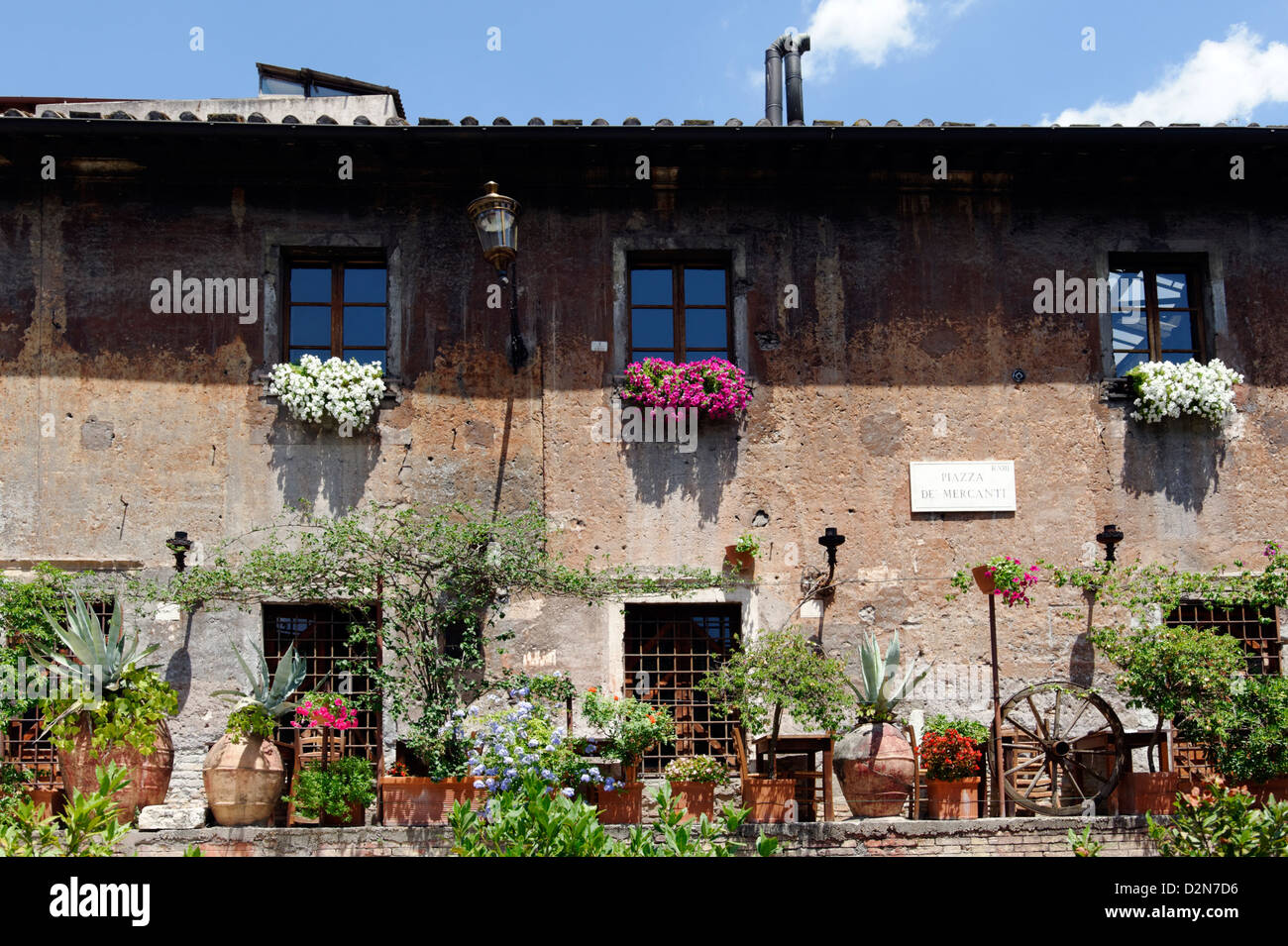 Rome. Italy. Charming medieval house barn in Trastevere home to the ...
