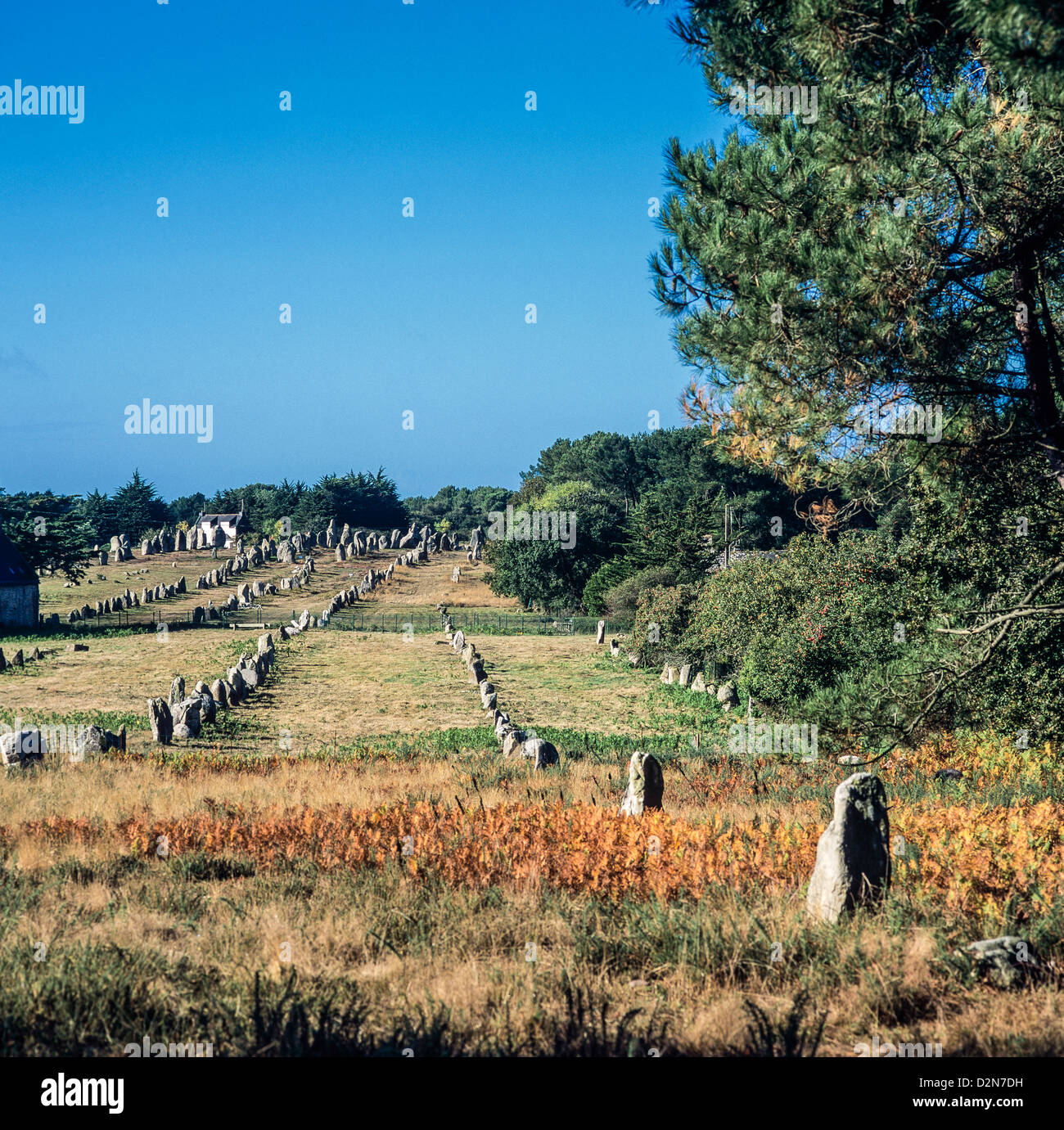Neolithic menhir alignments ménec hi-res stock photography and images ...