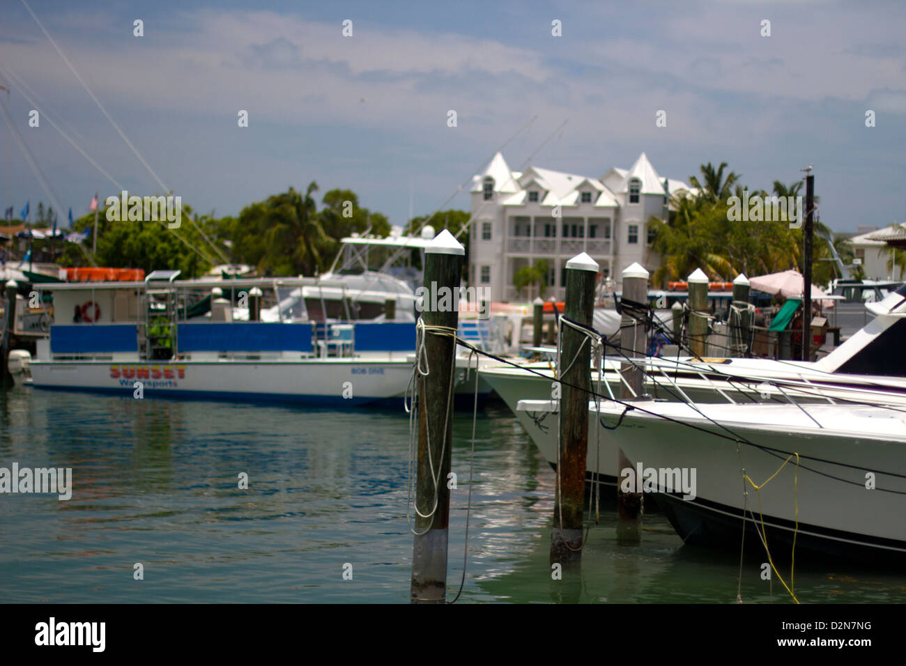 Boat docks of Key West Stock Photo - Alamy
