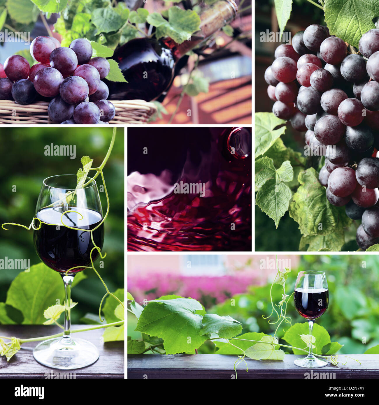 Wine collage hi-res stock photography and images - Alamy