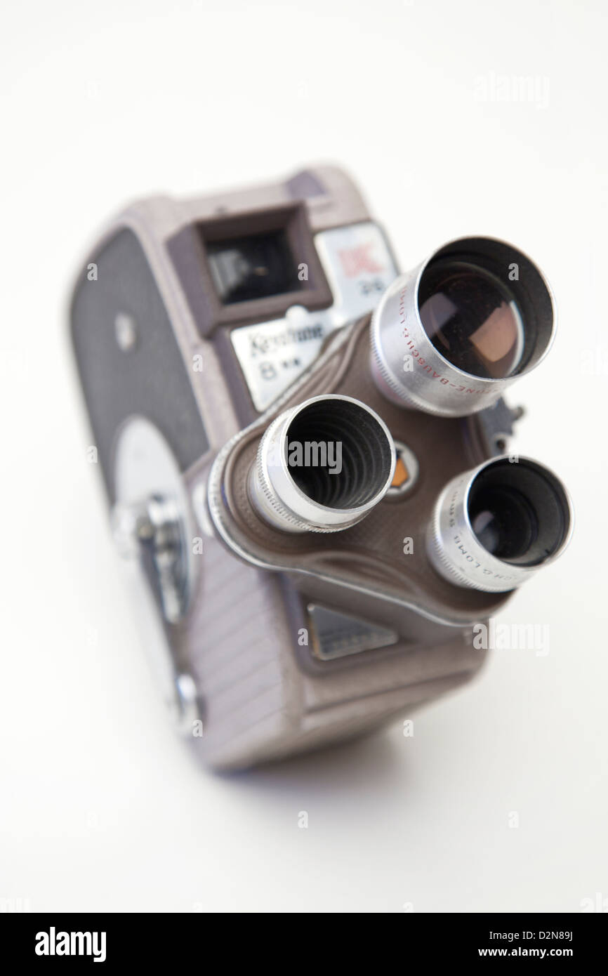 Studio Shot of a Vintage Keystone 8mm movie camera Stock Photo - Alamy