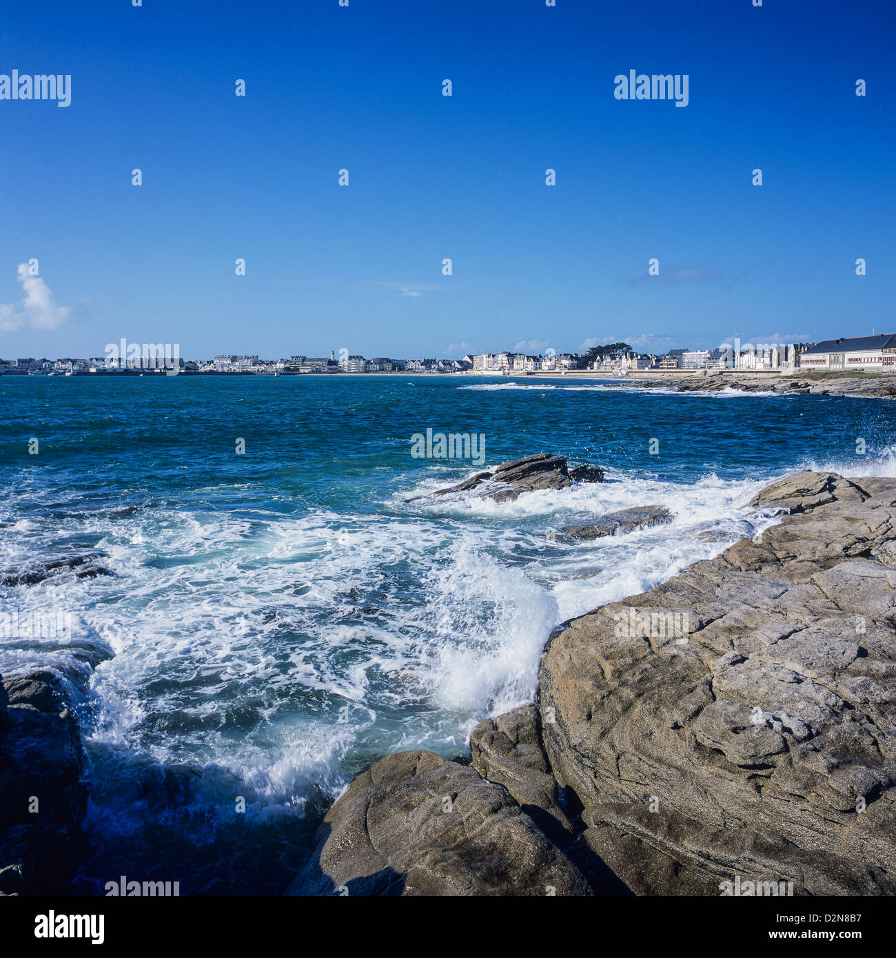 Coastline "Quibéron" Brittany France Stock Photo - Alamy