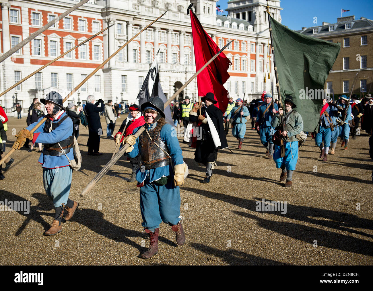 English civil war flags hi-res stock photography and images - Alamy