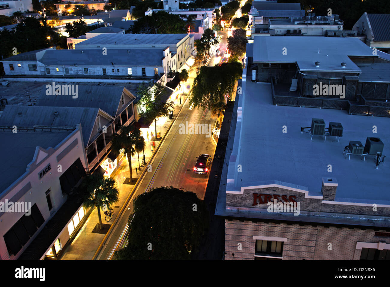 Duval street night key west hi-res stock photography and images - Alamy