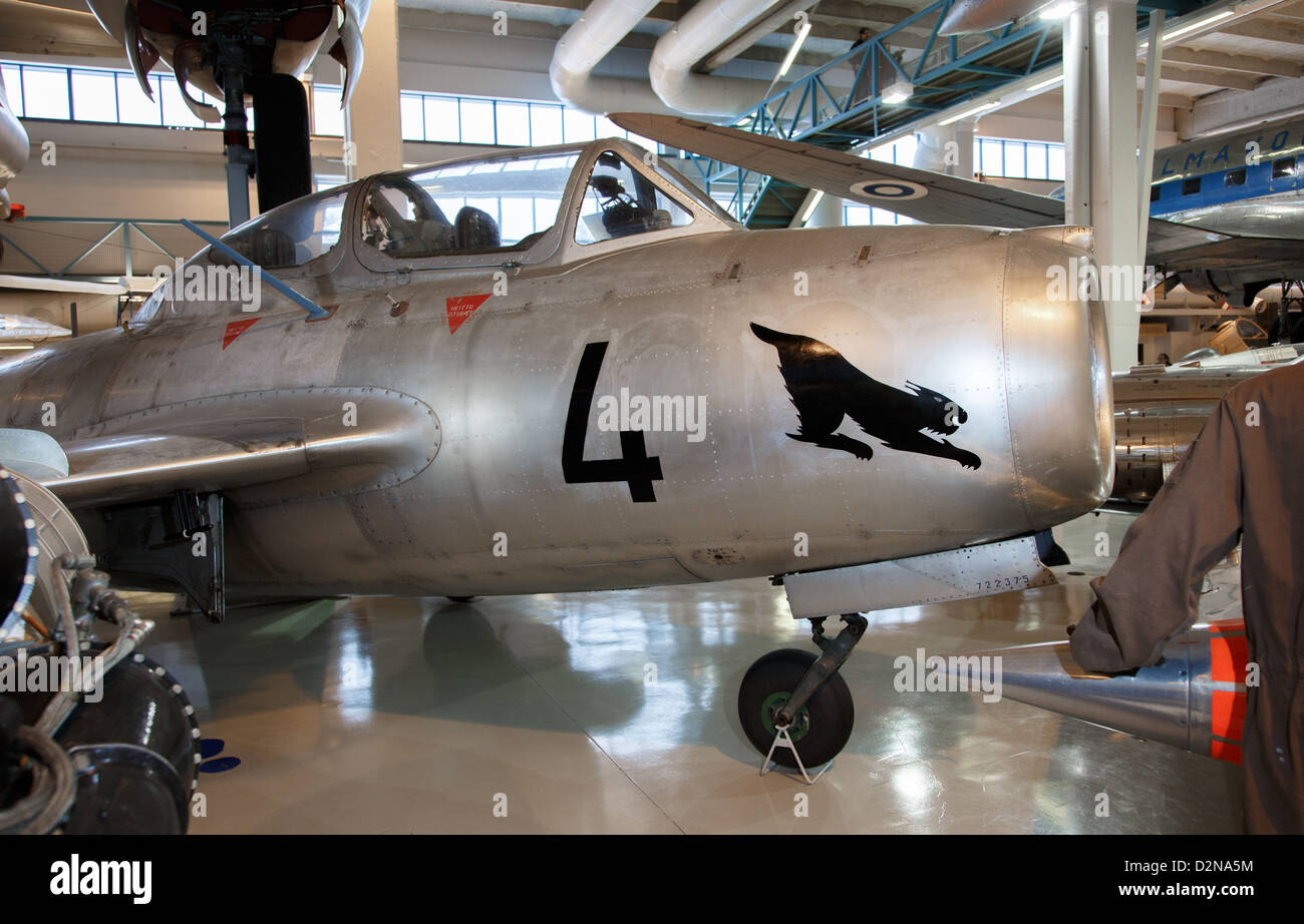 MiG-15UTI jet trainer with Fighter Squadron 31 insignia on display at ...