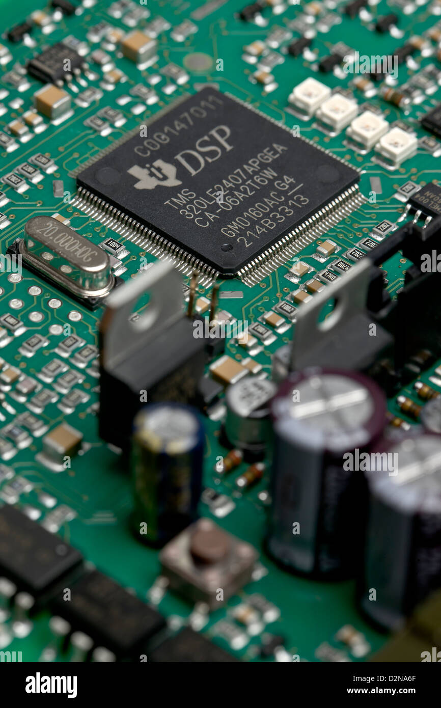 Circuit board close up Stock Photo - Alamy