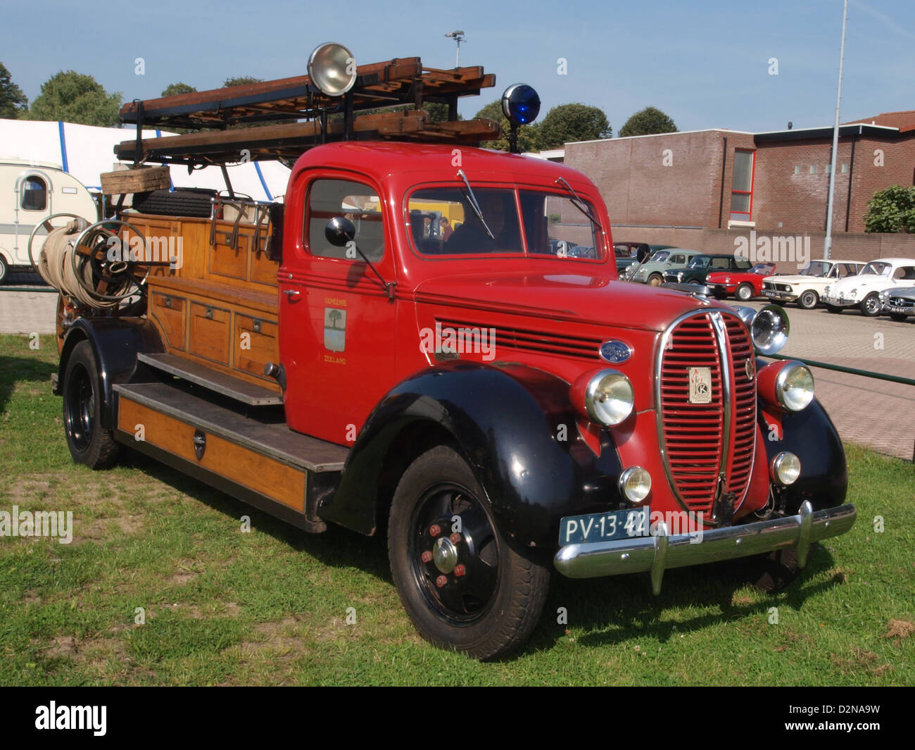 The 1956 Ford Fire Engine is a classic vintage fire truck used by fire ...
