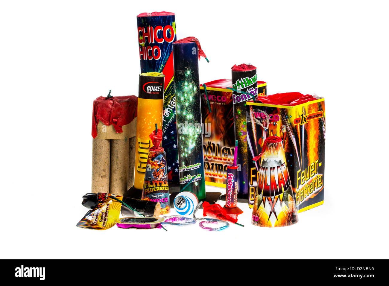 Pyrotechnics Cut Out Stock Images & Pictures - Alamy